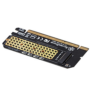 SilverStone Technology Slim M.2 M Key PCIe NVMe Adapter to PCIe X4 with Integrated Heatsink ECM23