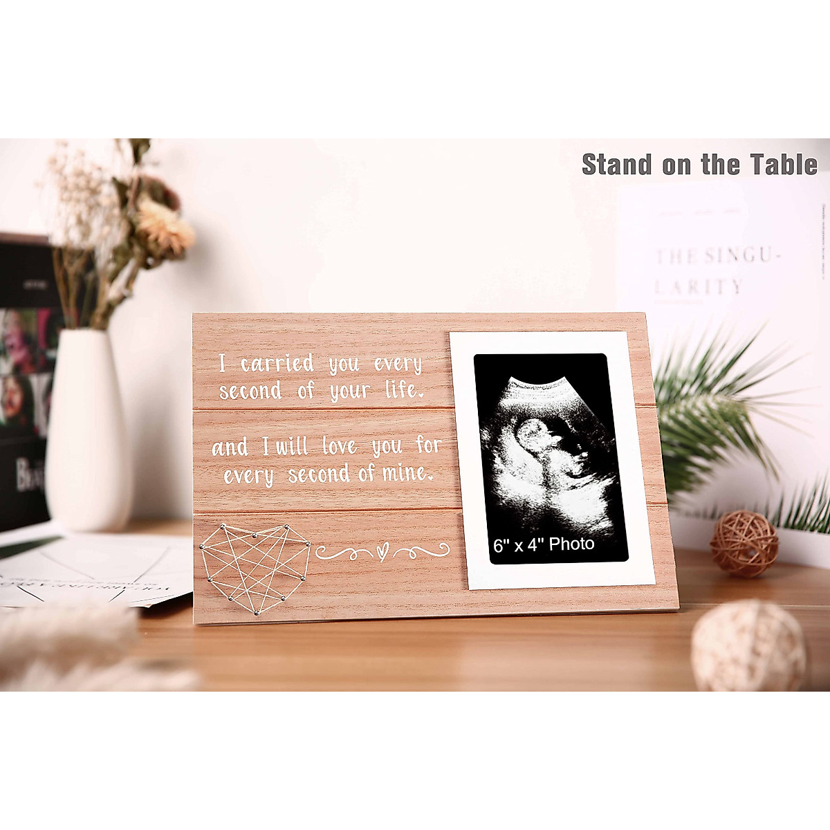 Sonogram Memorial Photo Frame Gift,Goodness Miscarriage Picture Frame Gift,Baby Loss Remembrance Keepsake,I Carried You Every Second Of Your Life,In Memory of Pregnancy Loss Frame Gift