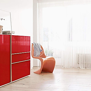 Livelynine Red Contact Paper Self Adhesive Wall Paper Decorations Peel and Stick Wallpaper Kitchen Cabinets Countertops Appliances Red Vinyl Adhesive Shelf Liners Removable Waterproof 15.8x78.8 Inch