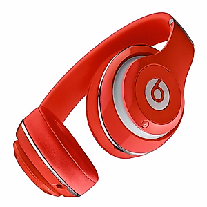 Beats Studio 2 Wireless Over-Ear Headphones (MH8K2AM/A) Red - (Renewed)