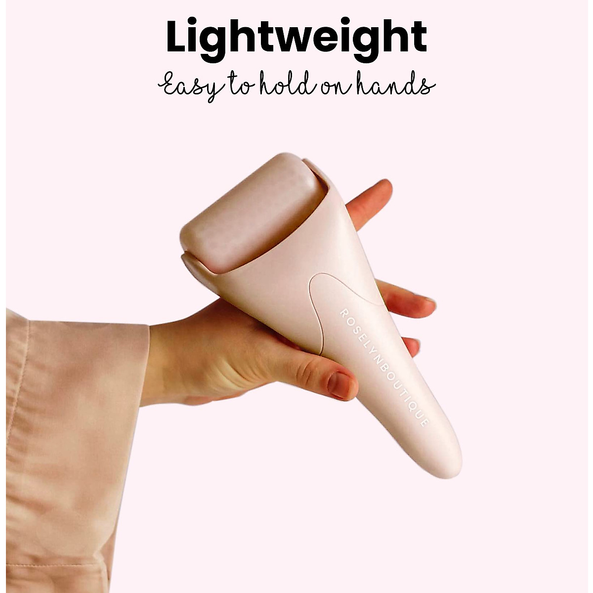 ROSELYNBOUTIQUE Cryotherapy Ice Roller for Face Reduce Wrinkles Puffiness Stick Massager - Self Care Gifts Skincare Tools Relaxation (Beige)