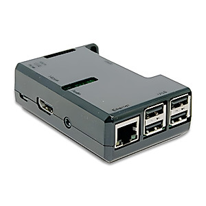 sb components Jet Black Case for Raspberry Pi 3 Model B and Raspberry Pi 2 Model B (Black) with Access to All Ports