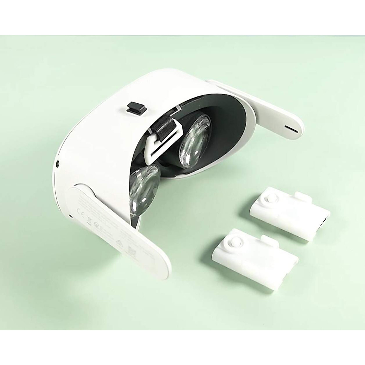 Adapter for Installing The HTC Vive Deluxe Audio Strap on Oculus Quest 2 Gen/Adapters for Oculus Quest 2 Gen Replacement Strap-White Color (Designed Only for Quest 2 Gen)