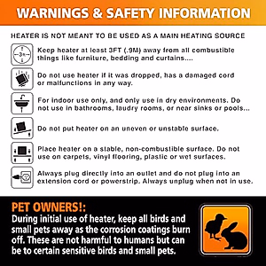 Comfort Zone Electric Quartz Radiant Tower Space Heater with Adjustable Thermostat, Overheat Protection, Energy Efficient, & Tip-Over Switch, Ideal for Home, Bedroom, & Office, 1,500W, CZQTV008EBK