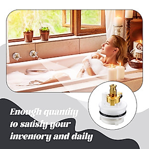 Yaocom 2 Pack Shower Cartridge Repair Kit Compatible with Delta Rp1991, Replacement Stem Unit Fits 1600 Series Single Handle Tub Shower Valves Includes Rp4993 Seats and Springs