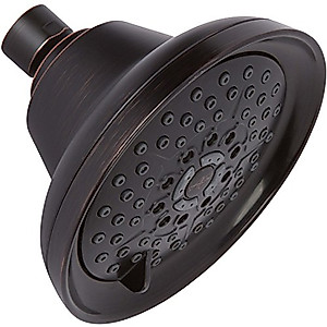 Massage Shower Head With Mist - High Pressure Boosting, Multi-Function, Massaging Rainfall Showerhead For Low Flow Showers & Adjustable Water Saving Nozzle, 2.5 GPM - Oil-Rubbed Bronze