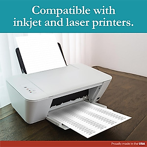 Premium Label Supply White Sticker Return Address Labels – 1.75” x .5" – Laser/Inkjet Compatible – (80 Labels/Sheet), 25 Sheets – 2000 Total Adhesive Labels
