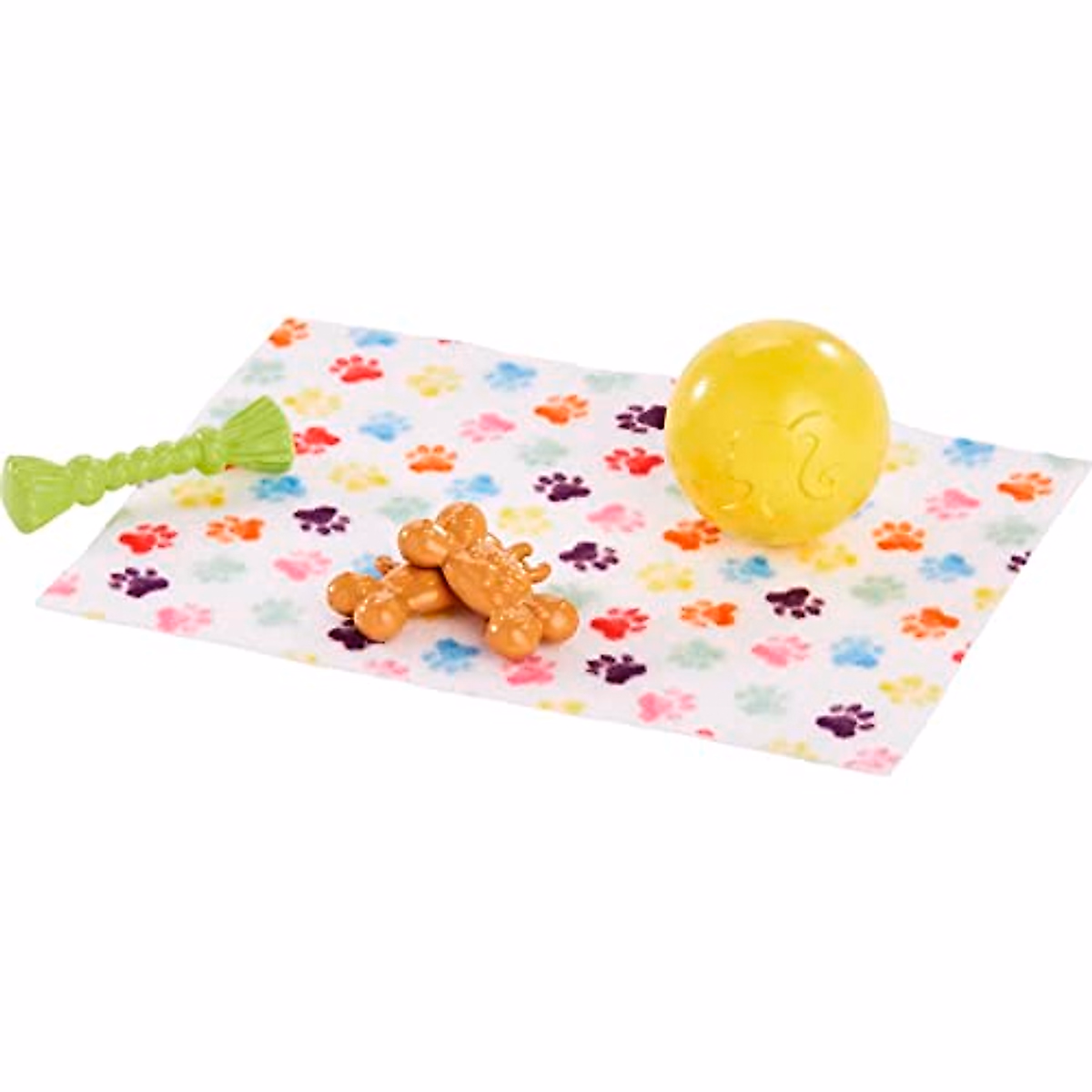 Barbie Pets and Accessories, Interactive Wagging & Nodding Puppy Playset with Pet Bed, 11 Total Animal-Themed Pieces