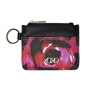 XOXO Women’s Wallet Small Floral Print Saffiano Leather Key Card Id Coin Case Purse XW321491G-42-A56 0