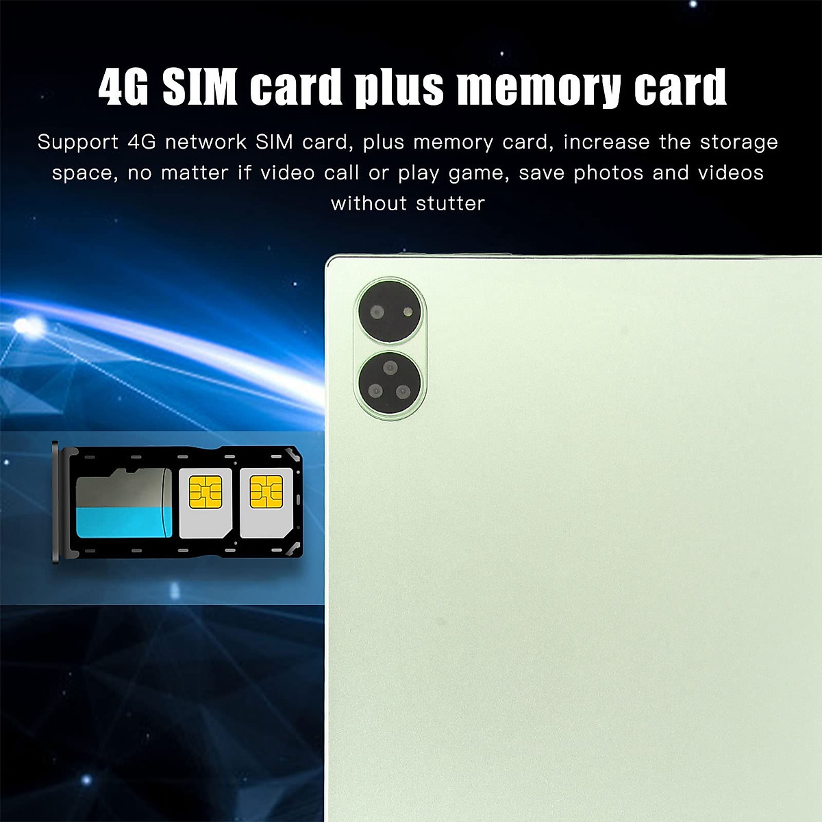 P10 2 in 1 Tablet with Keyboard, 10.1 Inch FHD 5G WiFi USB C Tablet for Android12, 8GB RAM 256GB ROM, 8 Core 4G Network Calling Tablet with Front 16MP Rear Camera for Daily (US Plug)