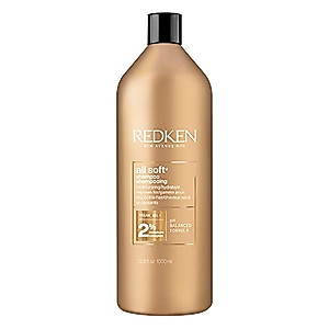 Redken All Soft Shampoo | For Dry / Brittle Hair | Provides Intense Softness and Shine | With Argan Oil | 33.8 Fl Oz