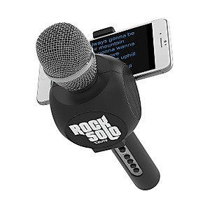 Tzumi Rock Solo Bluetooth Karaoke Microphone and Speaker with Retractable Smartphone Holder - Compatible with Most Karaoke Apps