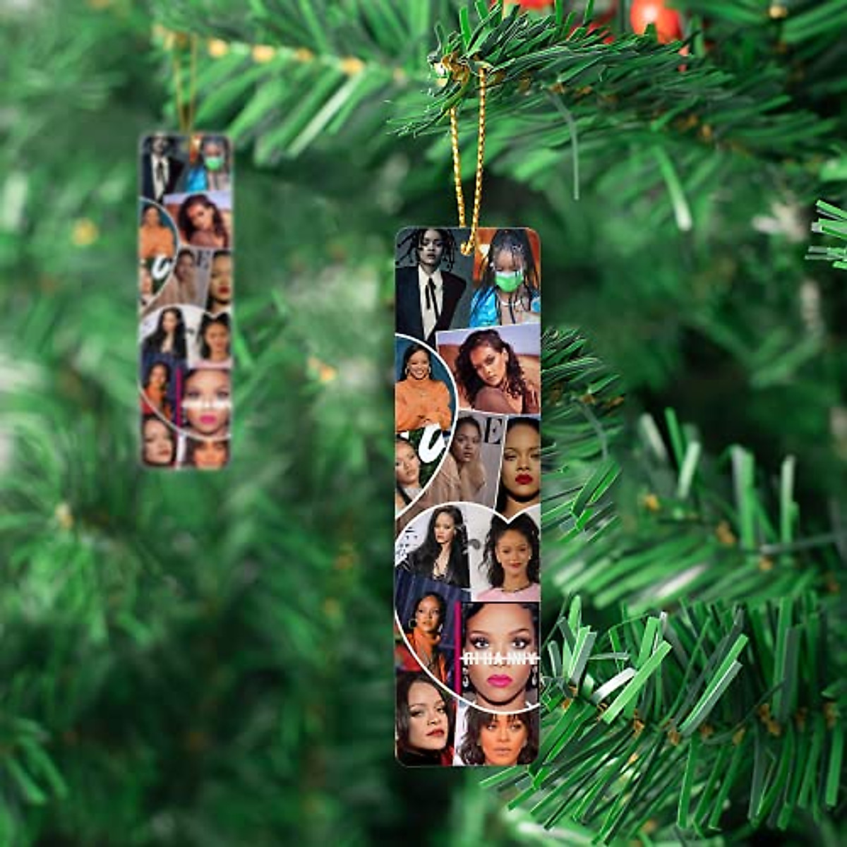 Bookmarks Ruler Metal Rihanna Bookography Collage Measure Tassels Bookworm for Bookmark Book Reading Markers Gift Christmas Ornament Bibliophile