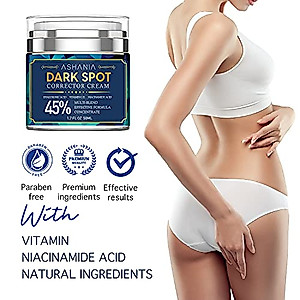 Ashania Dark Spot Remover for Face,Hyperpigmentation Treatment, Dark Spot Cream, Blemish spot treatment, Freckle Remover, Melasma treatment for face, Sun Spot Remover & Blemish Reducer, for All Skin Types