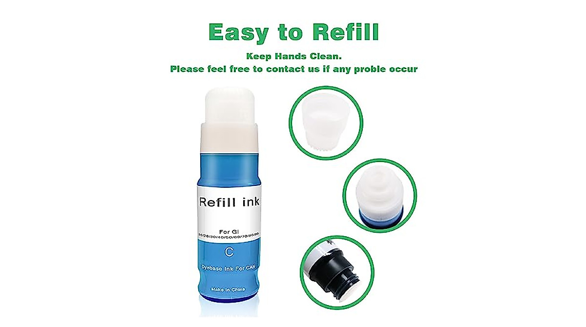 KSUMEI GI20 Refill Ink for Canon Mega Tank Printers