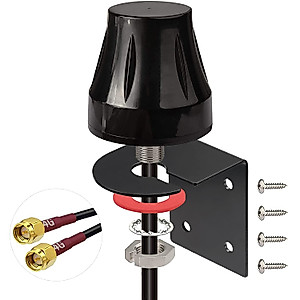 Bingfu 4G LTE SMA Male MIMO Antenna Outdoor Fixed Bracket Wall Mount Waterproof Antenna for 4G LTE Wireless CPE Router Hotspot Cellular IoT Gateway Industrial Terminal Server Security Camera
