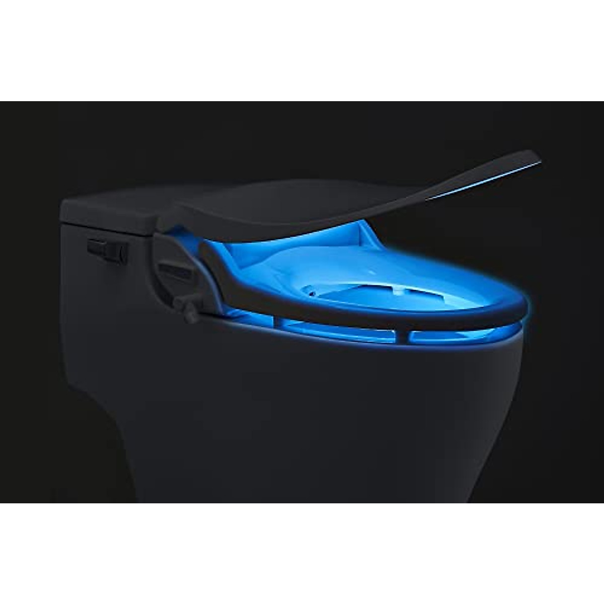 ALPHA BIDET iX Hybrid Bidet Toilet Seat in Elongated White | Endless Warm Water | Stainless Steel Nozzle | 4 Wash Functions | LED Nightlight | Warm Air Dryer | Wireless Remote | Oscillation and Pulse