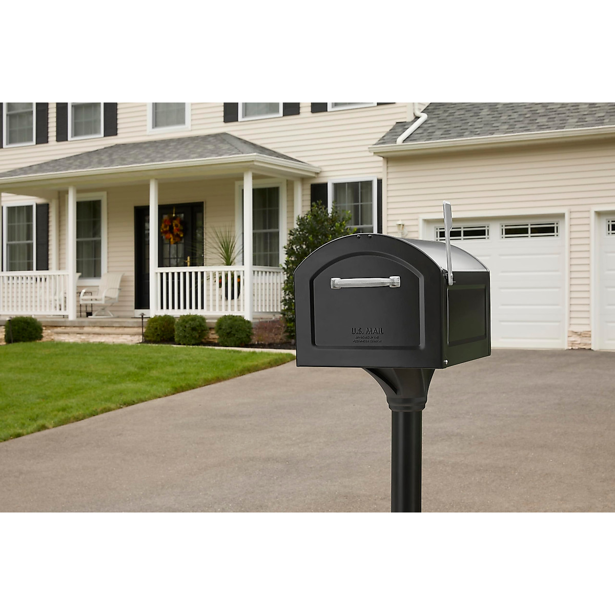 Architectural Mailboxes 950020B-10 Centennial Postmount Mailbox, XL, Black