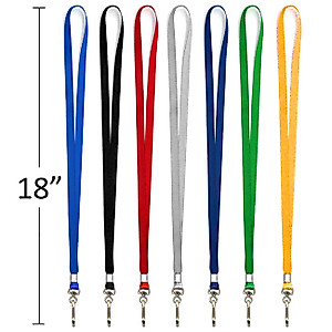 ID Badge Holder Lanyards with Waterproof Card Bulk Lanyard Name Tag (Yellow)
