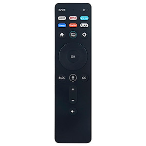 XRT260 Replace Smart Voice Remote Control fit for Vizio TV V505-J01 M50Q7-J01 V555-J01 M55Q7-J01 M65Q7-J01 P65Q9-J01 M75Q6-J03 with 6 Shortcut App Key Button