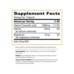 Integrative Therapeutics Buffered Vitamin C Capsules 1,000 mg - Immune Support Supplement* - Antioxidant Support* - Gentle Formula - Gluten Free - 60 Vegan Capsules