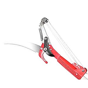 Hilitand Tree Trimmer,4 Wheels Sharp Garden Pruning Shear Tree Trimmer Clipper Trimming Tool,(Rod not Included),Safe and Durable