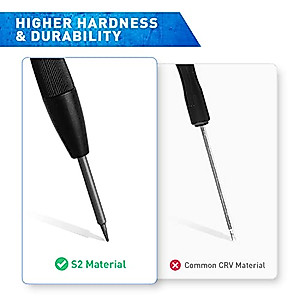 Small Screwdriver Set, VMAN 33Pcs Magnetic Precision Screwdriver with Flathead Phillips Screwdrivers Pentalobe Torx Star Screwdrivers Tweezers for Repairing Smartphone Laptop Eyeglass Watch