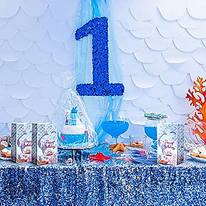 Chrisfall 28 Pieces Mermaid Gift Paper Bags with Stickers, Mermaid Party Candy Treat Bags Under the Sea Gift Bags for Mermaid Theme Birthday Baby Shower Party Favor