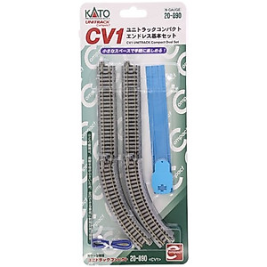 Kato N Scale Unitrack Compact CV-1 Oval Track Set