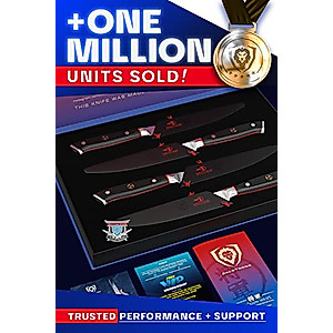 DALSTRONG Steak Knives Set - 5 inch - Shogun Series ELITE - Damascus - Japanese AUS-10V Super Steel - 4 Piece - Razor Sharp Fillet Knives - Table Set - Razor Sharp Kitchen Knife Set - Sheaths Included