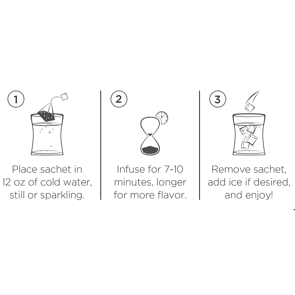 Tea Forte Watermelon Mint Cold Brew Iced Tea, Organic Caffeine Free 15 Sachet Infuser Tea Bags, Steeps in Cold Water