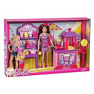 Mattel Barbie Sisters Popcorn and Souvenirs Playset