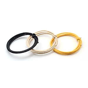 The Art Of Tone Gavitt Cloth Wire, 22 Gauge Guitar Wire, Pushback Wire for Electric Guitar Upgrades Kits, and Wiring Harness, 22awg 7-Strand Pre-tinned Copper Wire 10ft of Each Black/White/Yellow