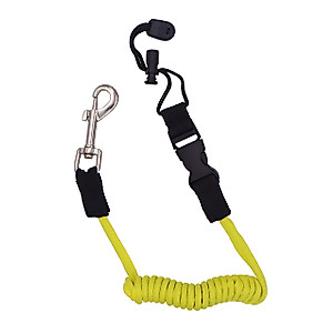 METER STAR 2 PCS Random Color Anti-Lost Elastic Kayak Canoe Paddle Leash Safety Boat Fishing Rod Pole Coiled Lanyard Cord Tie Rope