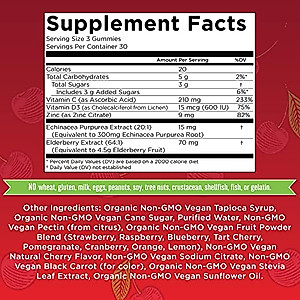 Kids Multivitamin + Immunity Gummies Bundle by MaryRuth's | Kids Sugar Free Multivitamin Gummies, 60ct | Immunity 5-in-1 Gummies for Kids & Adults, 90ct | Vegan, Non-GMO, Gluten Free