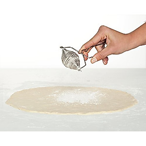 HIC Kitchen Spring-Action Flour Duster, 6.5-Inches, Stainless Steel
