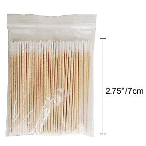 100Pcs Pointed Cotton Swabs Wooden Handle Makeup Health Medical Ear Jewelry Clean Sticks Buds Tips