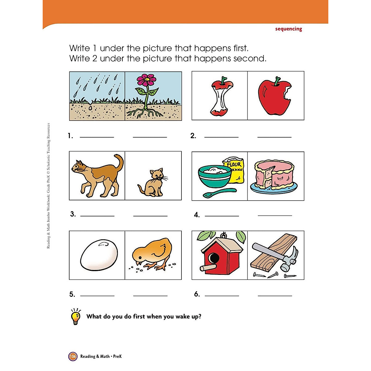 Scholastic Pre-K Reading & Math Jumbo Workbook