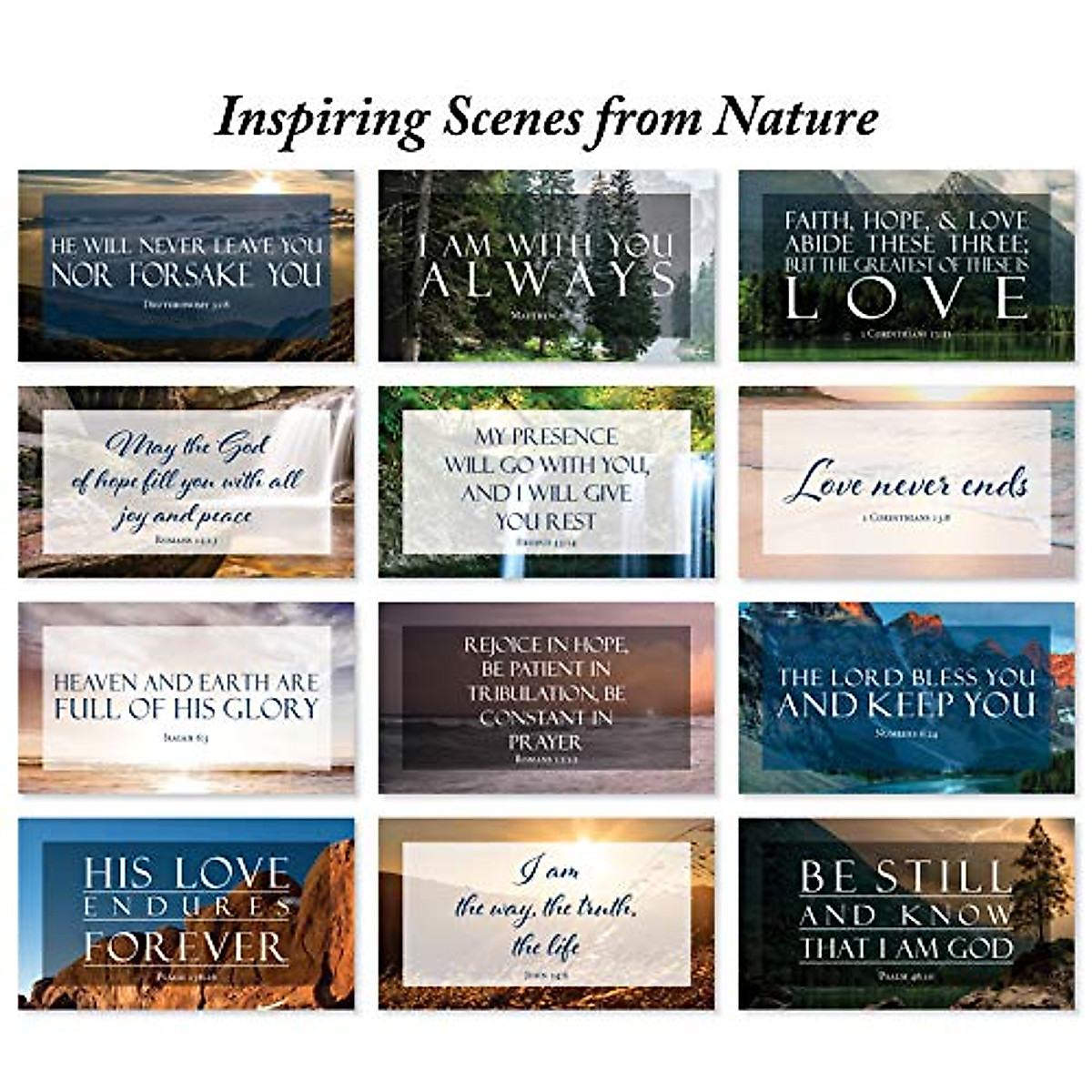 JBH Creations Share a Verse Bible Cards with Full Scripture - Pack of 48