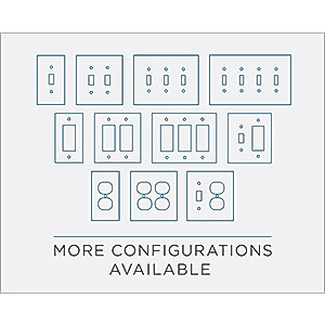 Franklin Brass Classic Architecture (1-Pack) Decorative Light Switch Cover Brushed Nickel 1-Gang Decorator/Rocker Wall Plate Single Switch Plate Cover Electrical Outlet Covers W35219-SN-C