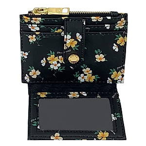Steve Madden Hayden Wallet Black Yellow Floral One Size