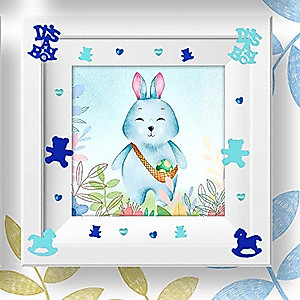 Gender Reveal Party Supplies Blue Confetti Sprinkles for Funny Baby Shower Pinata Party Decoration-"It's A Boy" Bear Horse Heart 1.5OZ