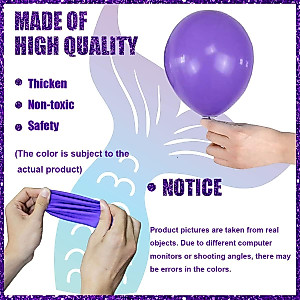 Beauty Fish Birthday Decoration, Balloon Tail Shell Foil Latex Balloons Set, Ocean Themed Beauty Fish for Girls 4th Birthday(21Pcs)