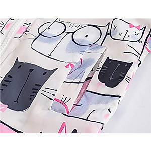 TIEVOSA Toddler Baby Little Boys Girls Toddler Kids Baby Girls Boys Cartoon Cat Car Spring Hooded Preemie Twin Girl Outfits