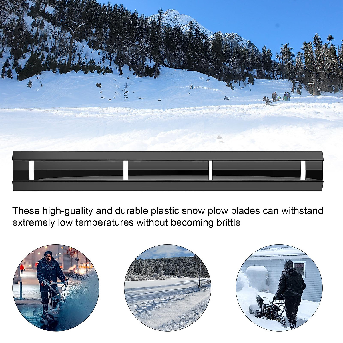 Ameri Exact Replacement Scraper Bars for MTD Snow Throwers - Replaces MTD Part No 731-1033 731-0778 73-017 - Compatible with All 20-Inch and 21-Inch MTD Snow Throwers (2P)