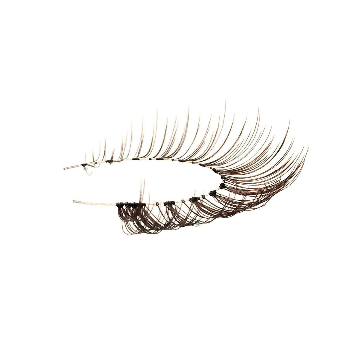 Dorisue Natural false eyelashes Brown Eyelashes 3D Light Color False Eyelashes Short Handmade lashes wispies Natural False Eyelashes Eye Makeup Fake Eyelashes 5 Pairs eyelashes pack