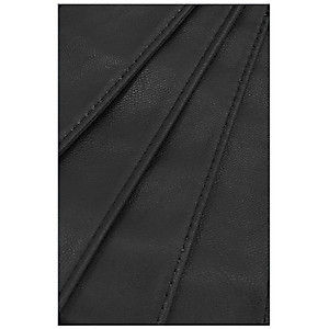 TeeYee Women Obi Belt Fashion Solid Color PU Leather 4.5cm Wide Waist Band 70 Inch in Extra Size (black)