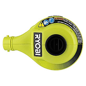 Ryobi P738 18V One+ Lithium Ion 18V One+ High Volume Power Inflator / Battery Powered Deflator for Mattresses and Recreational Inflatables (Renewed)