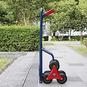 Stair Climbing Cart Portable Climbing Cart Stair Climbing Hand Truck Heavy Duty Warehouse Appliance Cart,Hand Truck Cart, Portable Dolly Cart with Wheels for Moving,Shopping,Travel 65 x 48 x 114CM