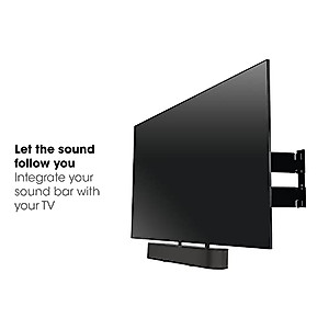 Vogel's SOUND 3550 soundbar mount | Also fits Bose Soundbar 500/700 | Sonos Arc/Beam/Playbar | Samsung | Sony | LG and JBL | mount for VESA 100 to 600 | Black | Max. 14.3 lbs (6,5 kg)